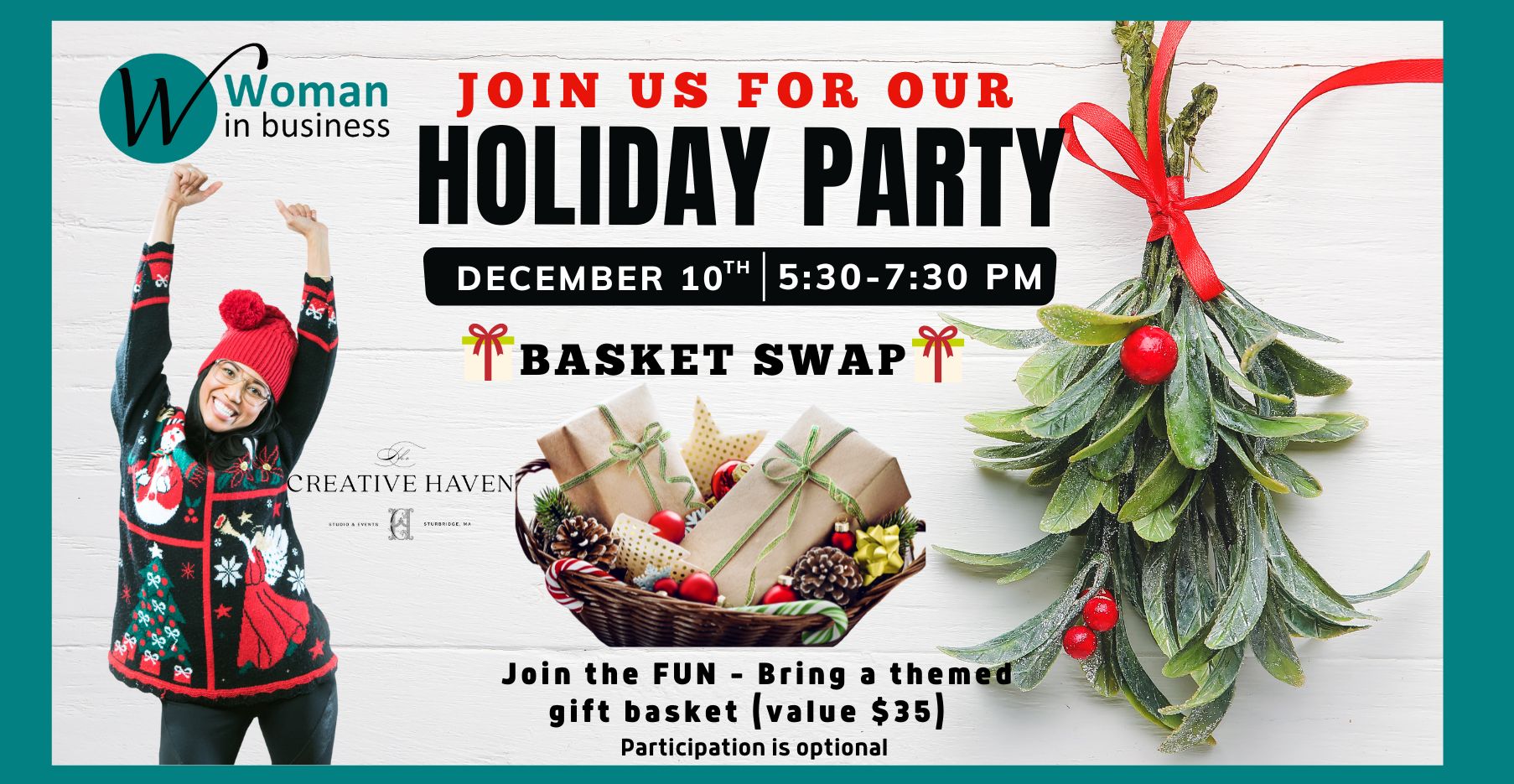 December Holiday Party – Woman In Business, Inc.